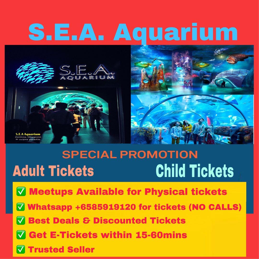 Sea Aquarium Singapore Tickets, Tickets & Vouchers, Local Attractions ...