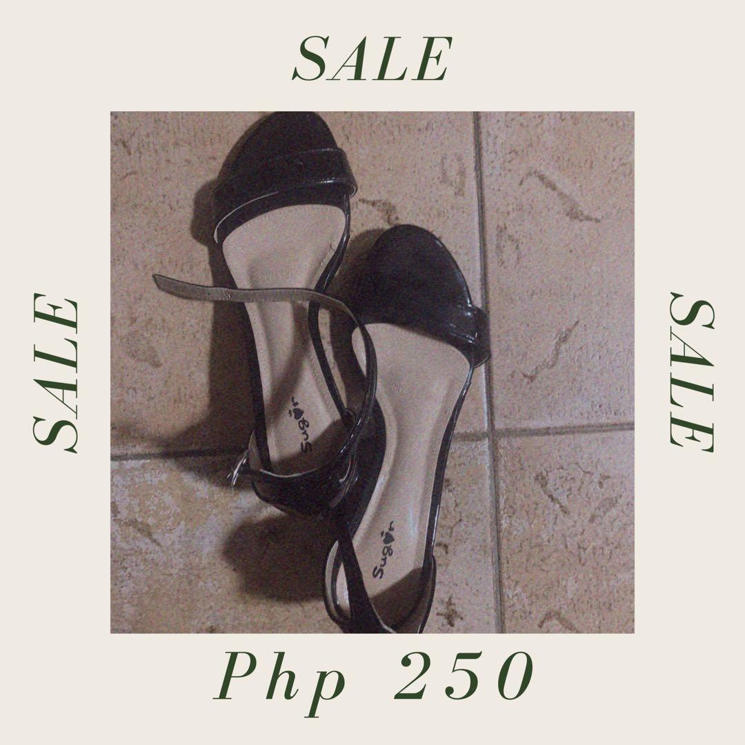 Black 1-inch Block Heels, Women's Fashion, Footwear, Heels on Carousell