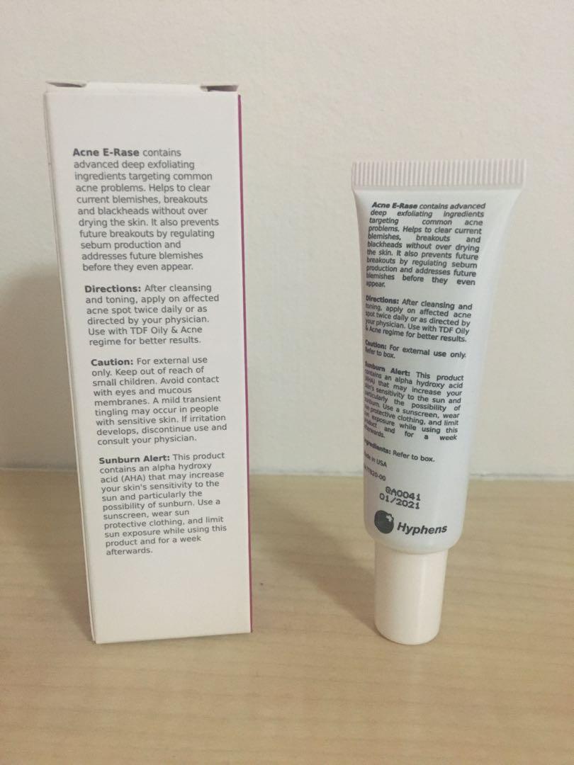 TDF DERMA FORMULA ACNE E-RASE, Beauty & Personal Care, Face, Face Care ...