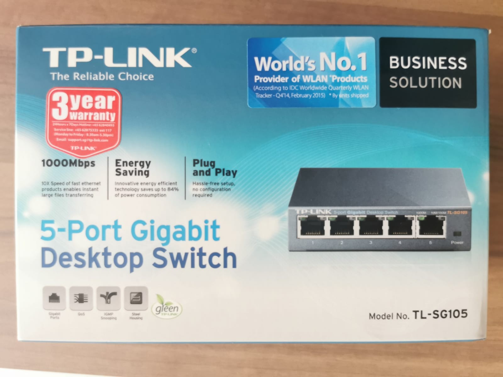TP Link 5 port Gigabit Switch, Computers & Tech, Parts & Accessories ...