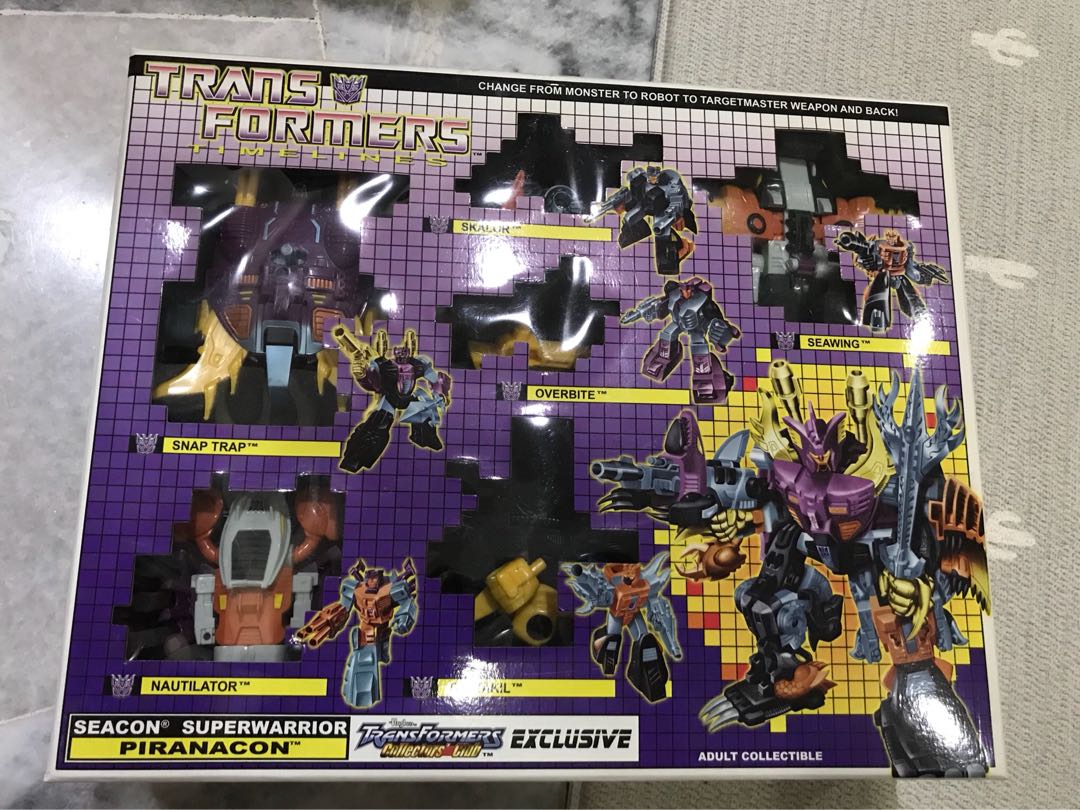 Transformers Collectors Club Exclusive Piranacon Seacons BIB, Hobbies ...