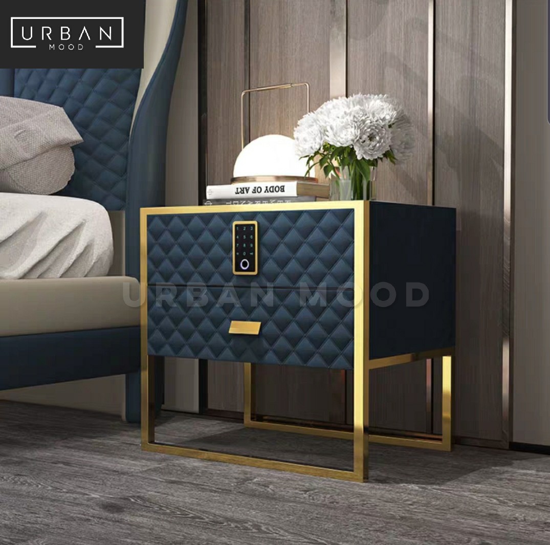 TYSON Modern Digital Lock Bedside Table, Furniture & Home Living ...