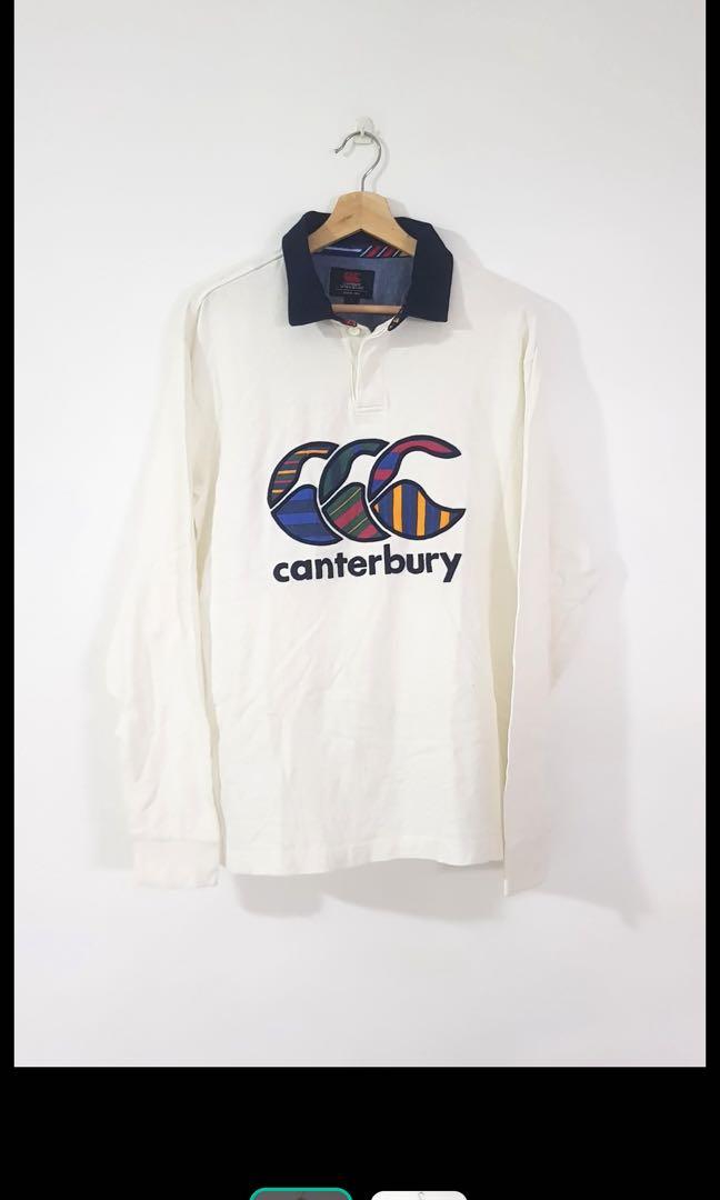 Vintage Canterbury logo rugby long sleeve, Men's Fashion, Tops & Sets ...
