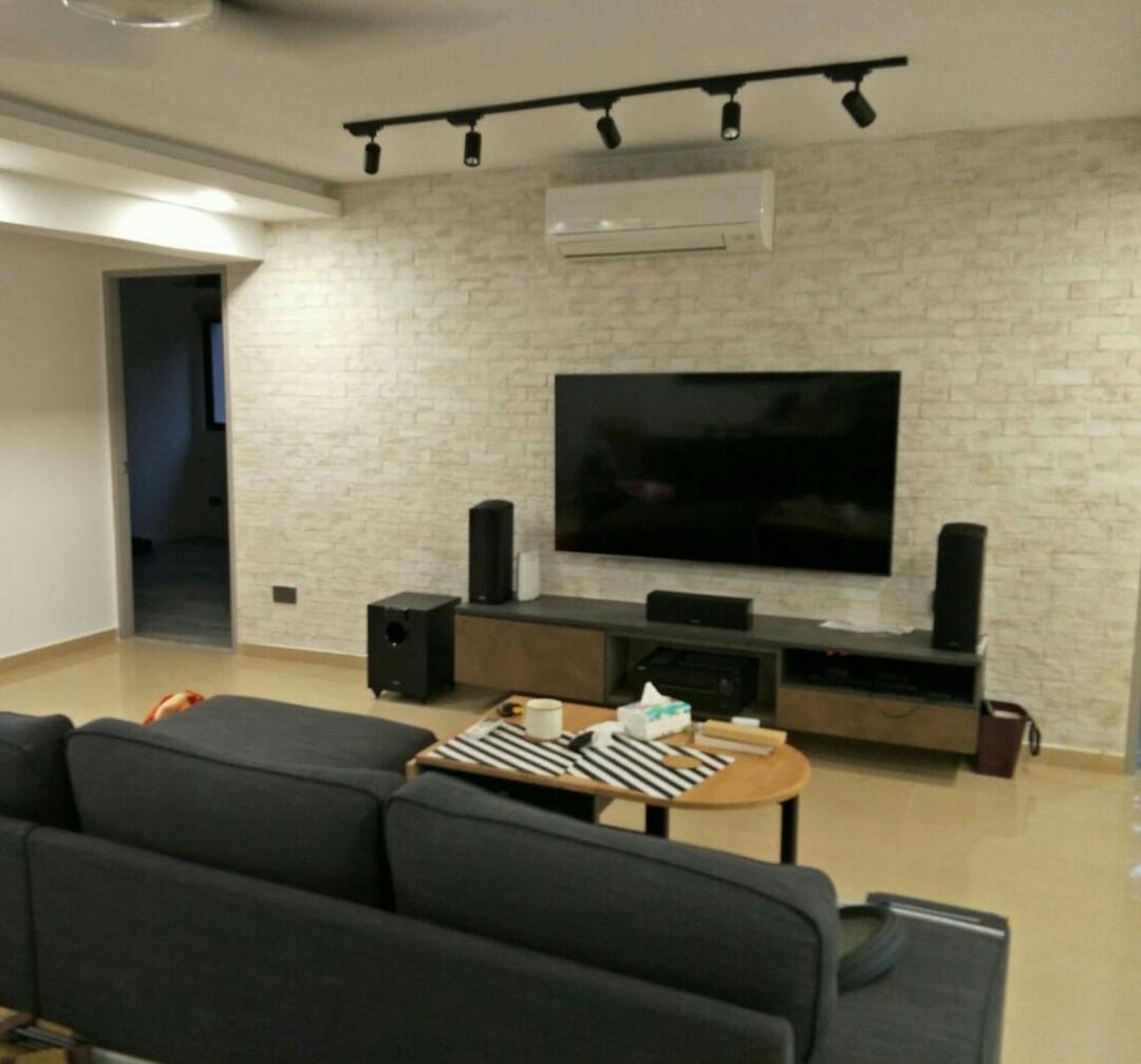 DIRECT TILING TEAM , brick craftstone wall feature design, white brick ...