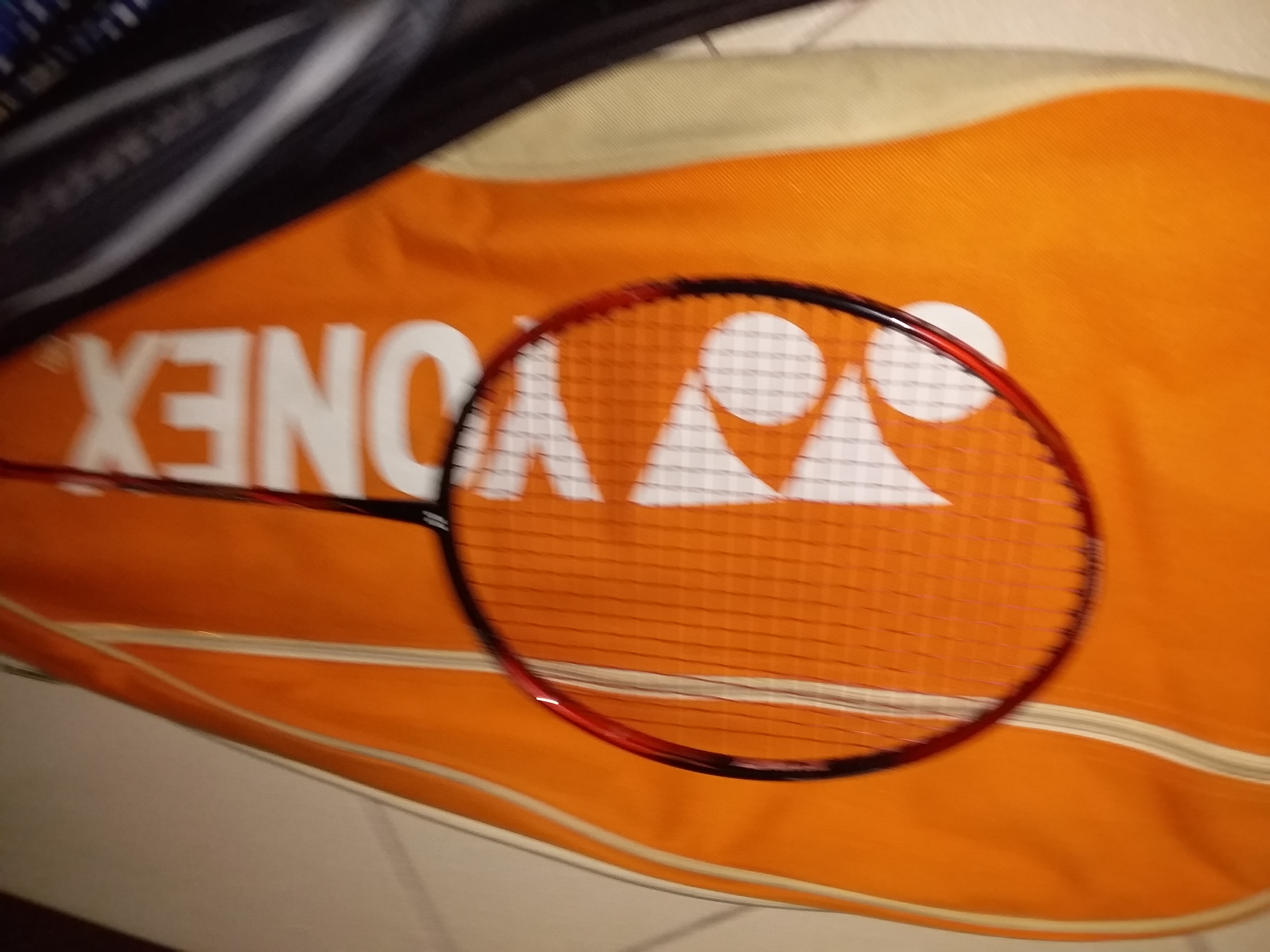 Yonex titanium badminton racket with bag, Sports Equipment, Sports ...