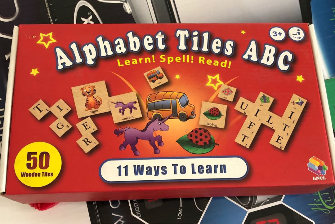Alphabet Tiles ABC, Hobbies & Toys, Toys & Games on Carousell