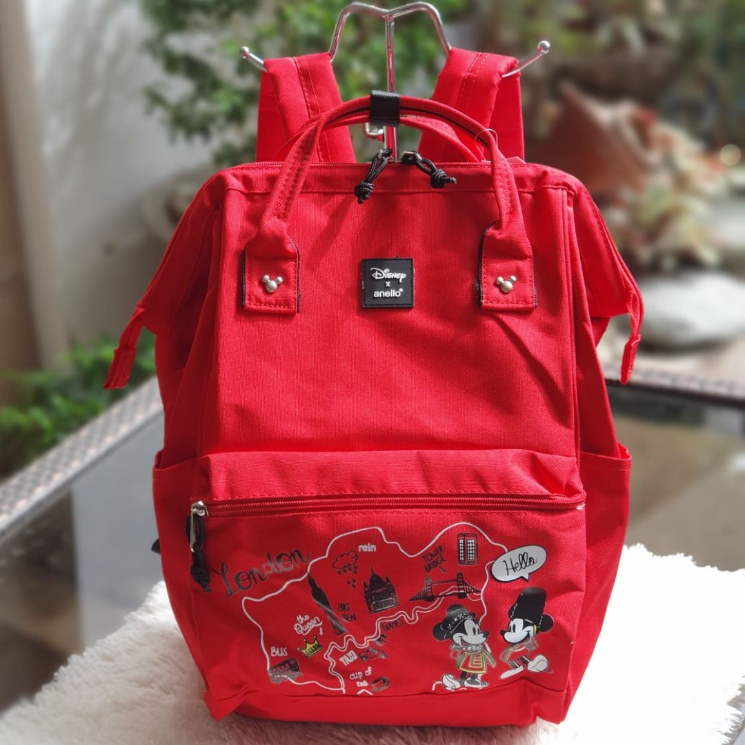 Anello Backpack Large Mini Mickey x Anello DT-G008 - Red, Women's ...