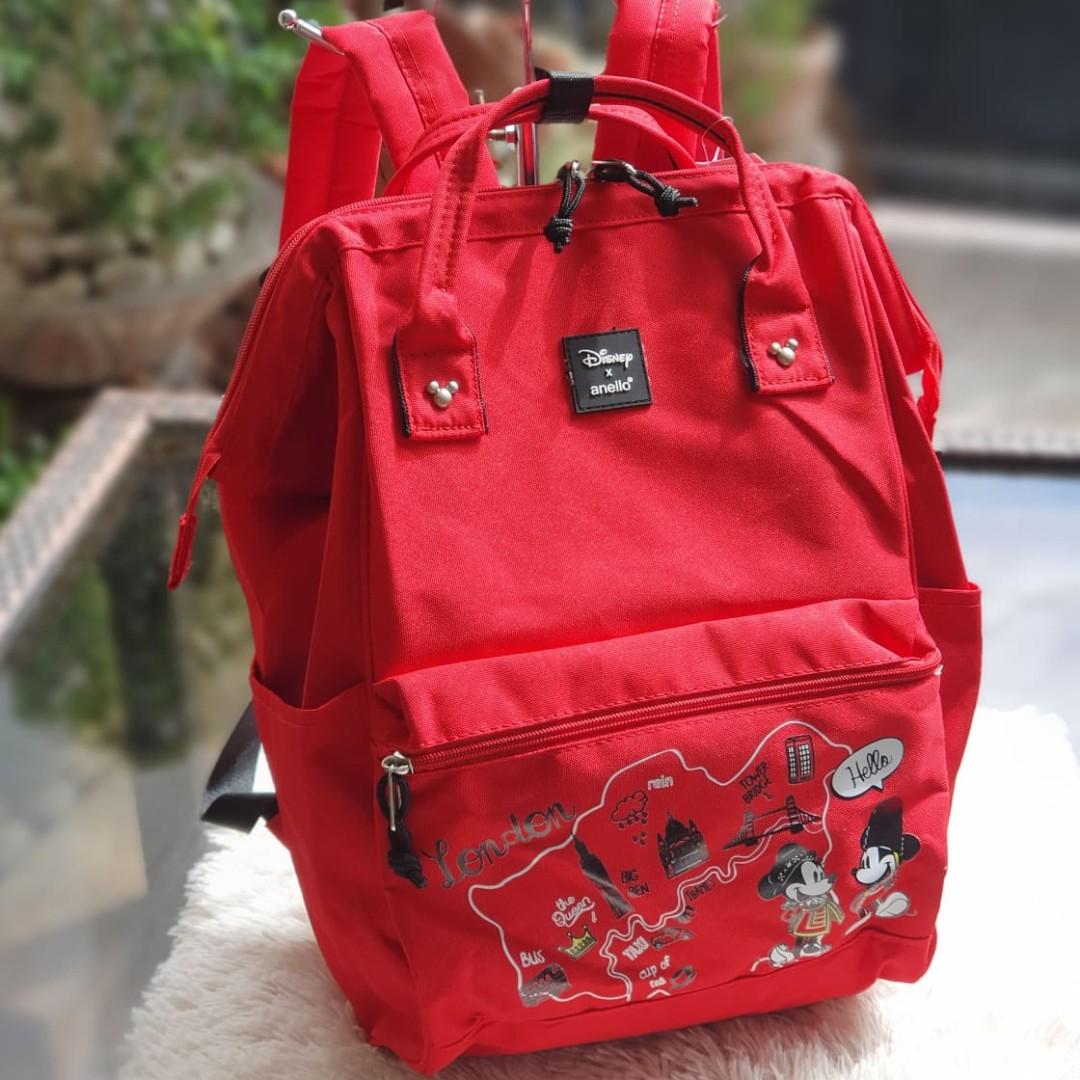 Anello Backpack Large Mini Mickey x Anello DT-G008 - Red, Women's ...