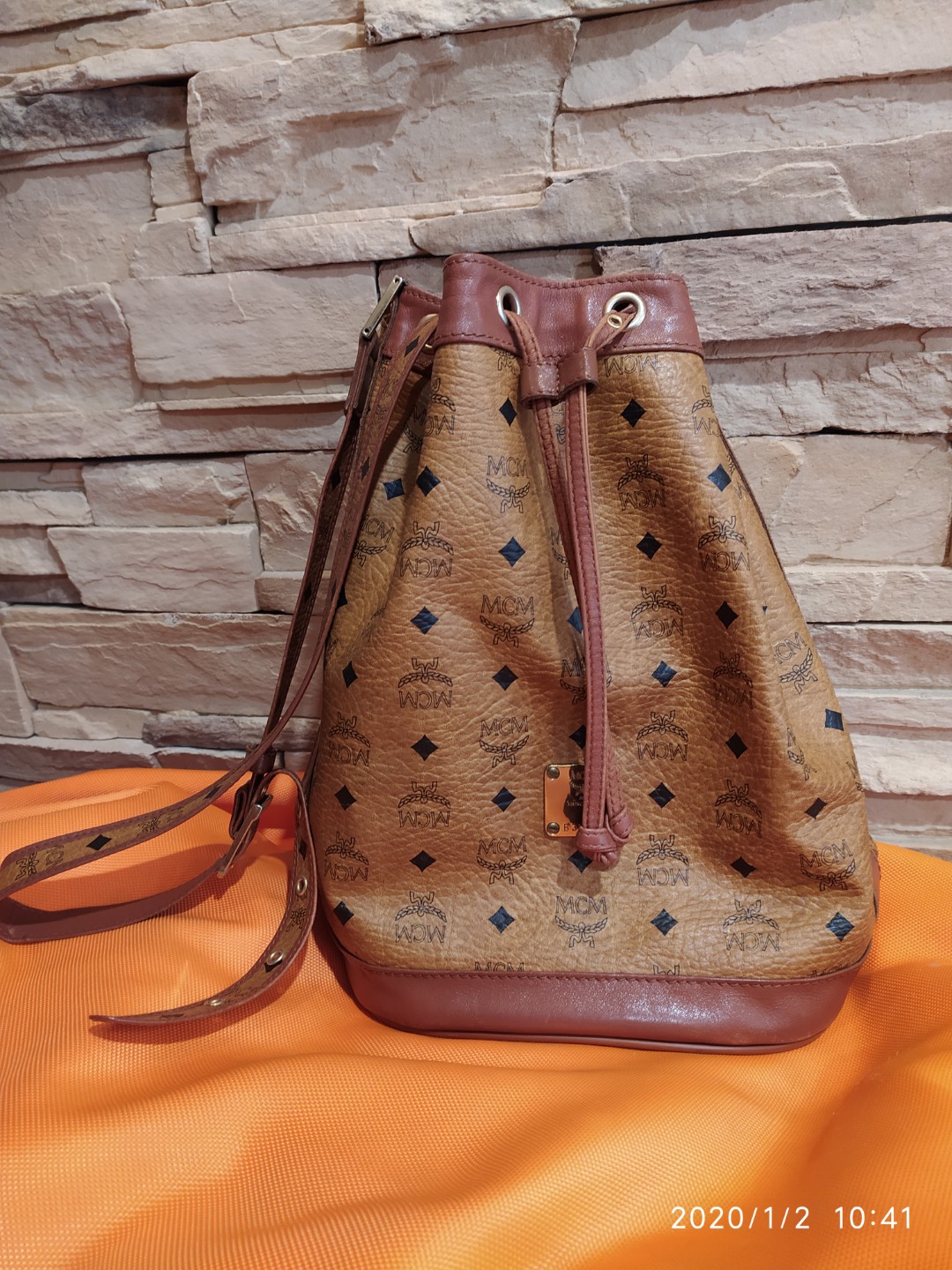 Authentic MCM Bucket Bag, Women's Fashion, Bags & Wallets, Cross-body ...