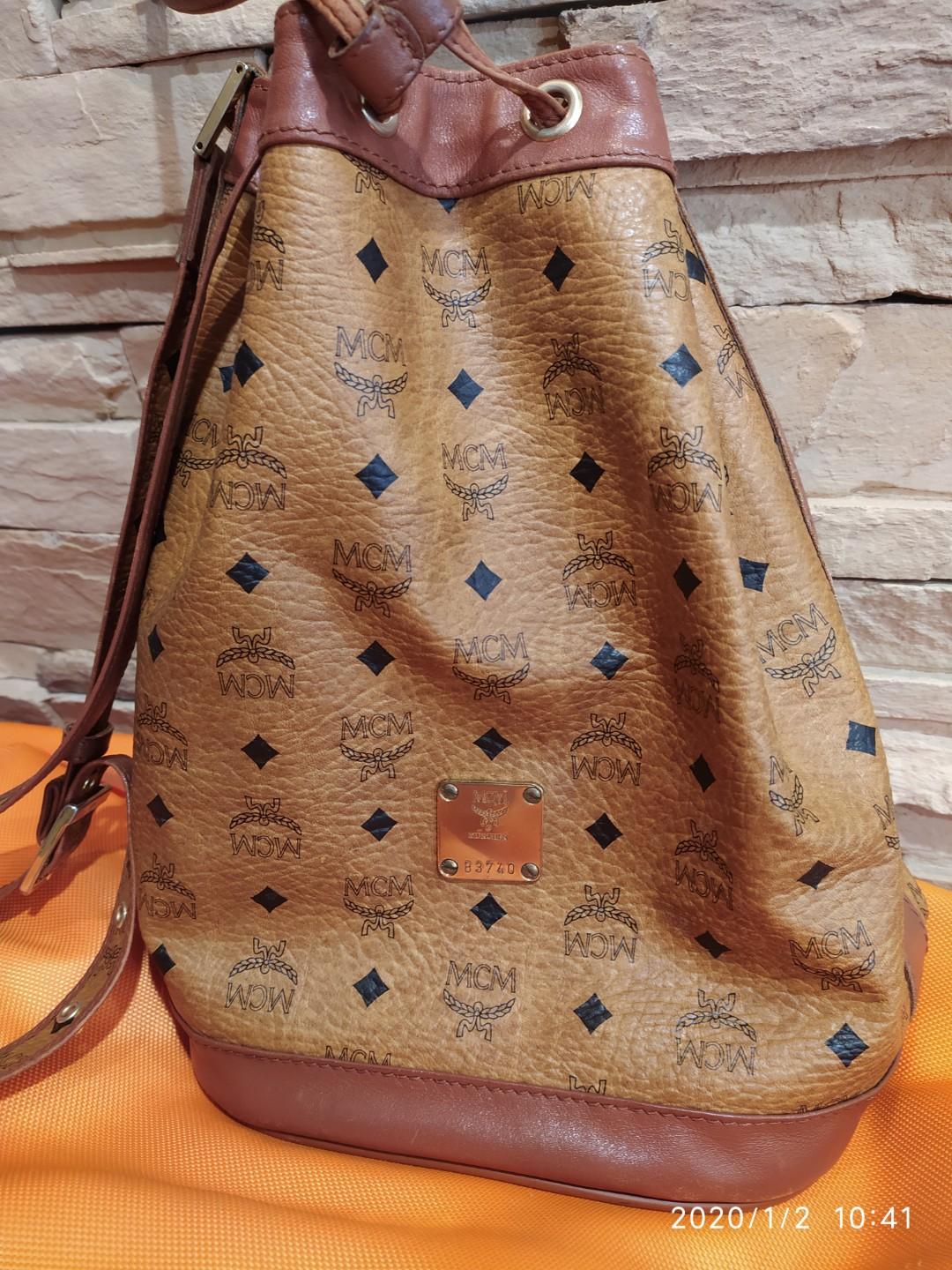 Authentic MCM Bucket Bag, Women's Fashion, Bags & Wallets, Cross-body ...