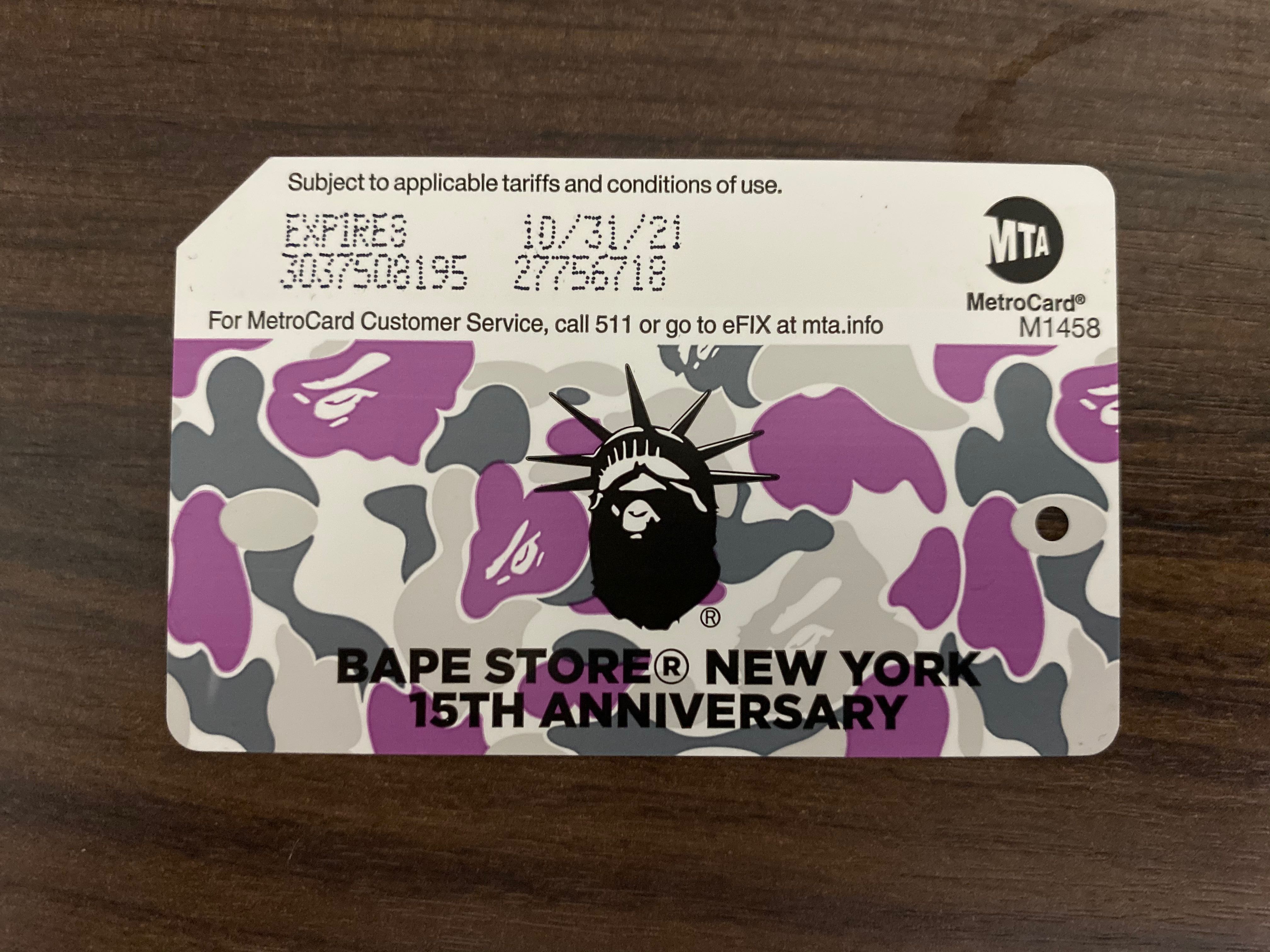 Bape New York City MTA Card, Hobbies & Toys, Memorabilia & Collectibles ...