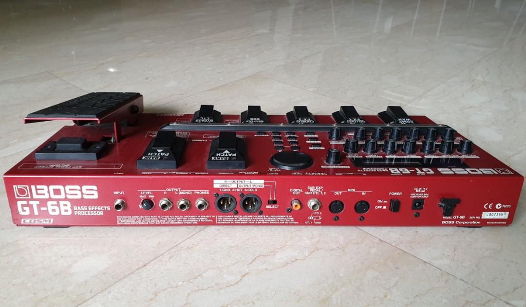 BOSS GT-6B Bass Effect Processor, Hobbies & Toys, Music & Media, Music ...