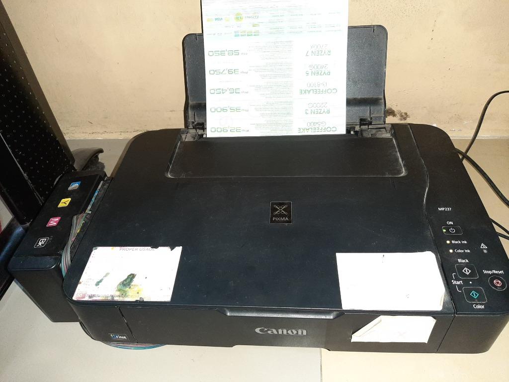 Canon Printer PIXMA MP237 WITH free old HP Printer, Computers & Tech ...