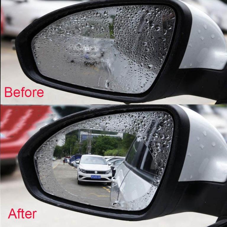 Car Anti-Rain Film Sticker Side Mirror & Window Water Repellent Set ...