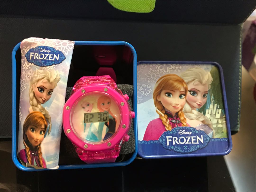 Disney Frozen Anna and Elsa Digital Watch with pink band, Hobbies ...