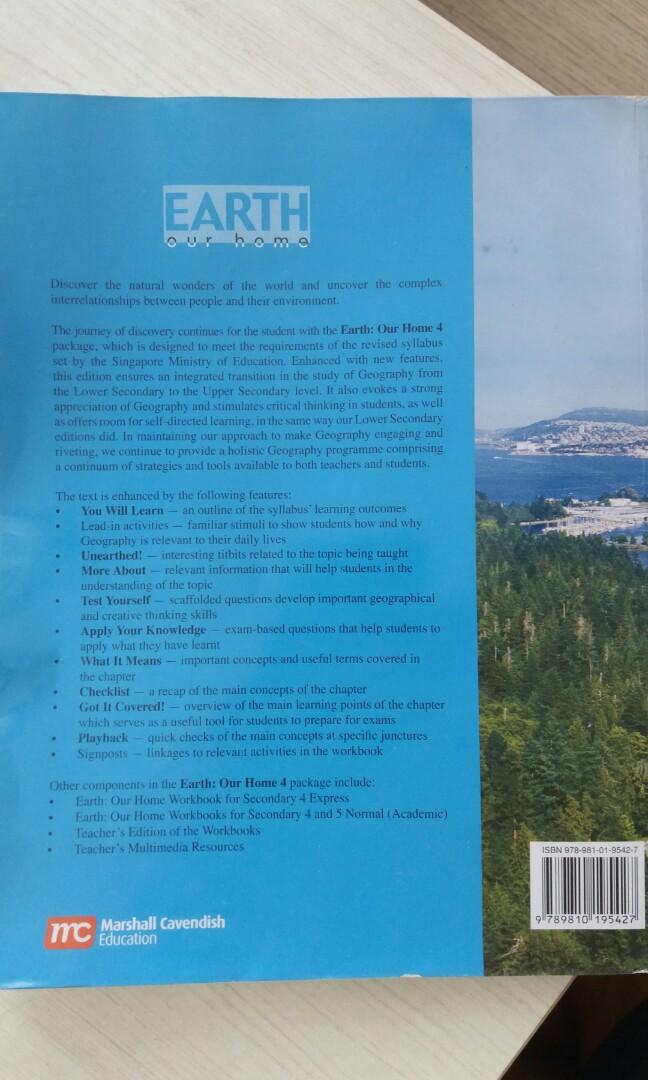 Earth our home full geography textbook secondary 4, Hobbies & Toys ...