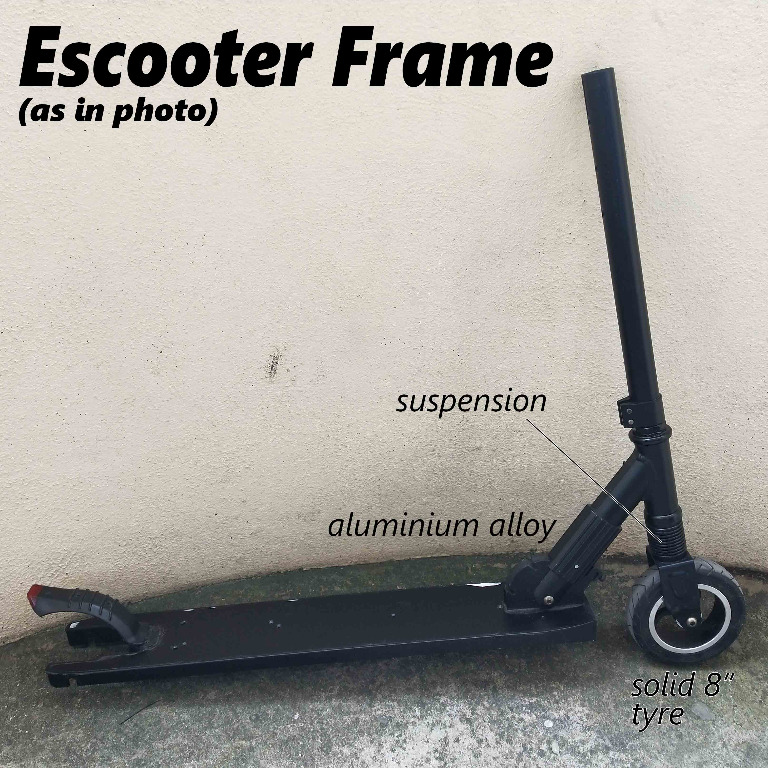 Electric Scooter Escooter Frame Aluminium Alloy Front Suspension ...
