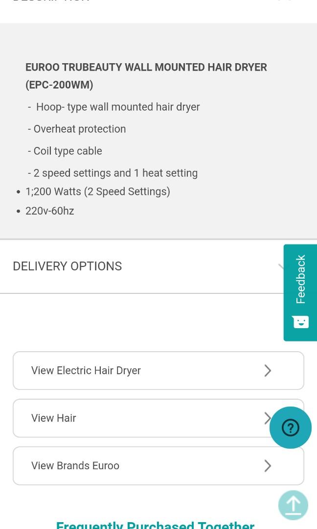 Euroo hair blower/ hair dryer, Beauty & Personal Care, Hair on Carousell