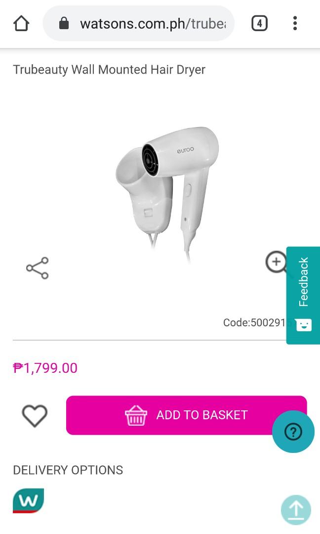 Euroo hair blower/ hair dryer, Beauty & Personal Care, Hair on Carousell