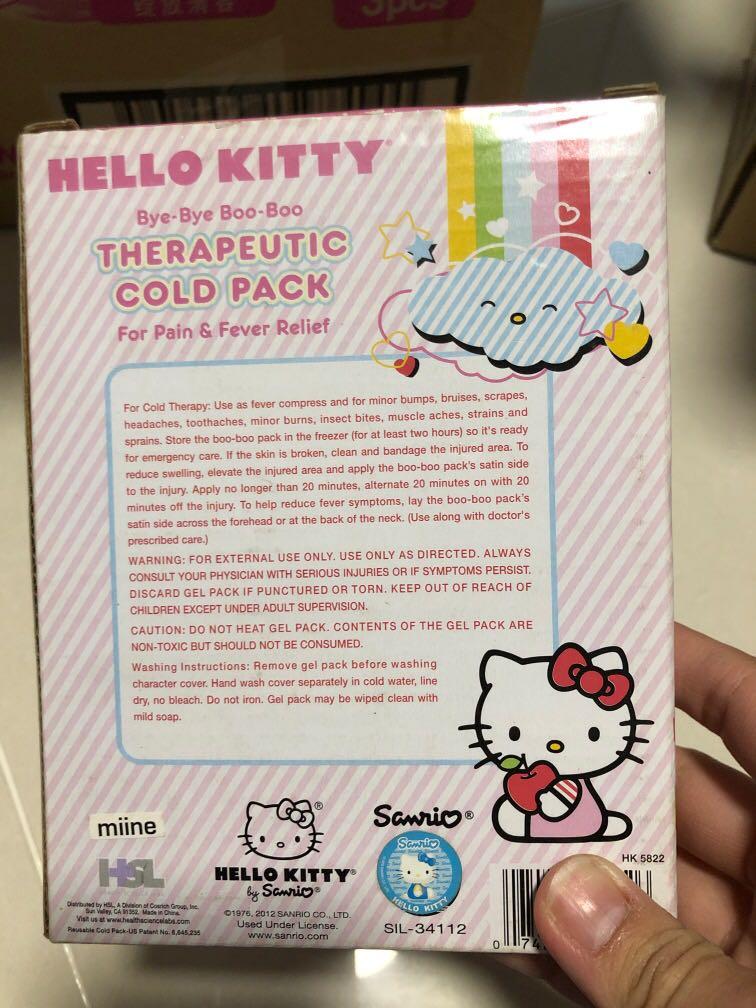 Hello Kitty cold pack, Health & Nutrition, Health Supplements, Health ...