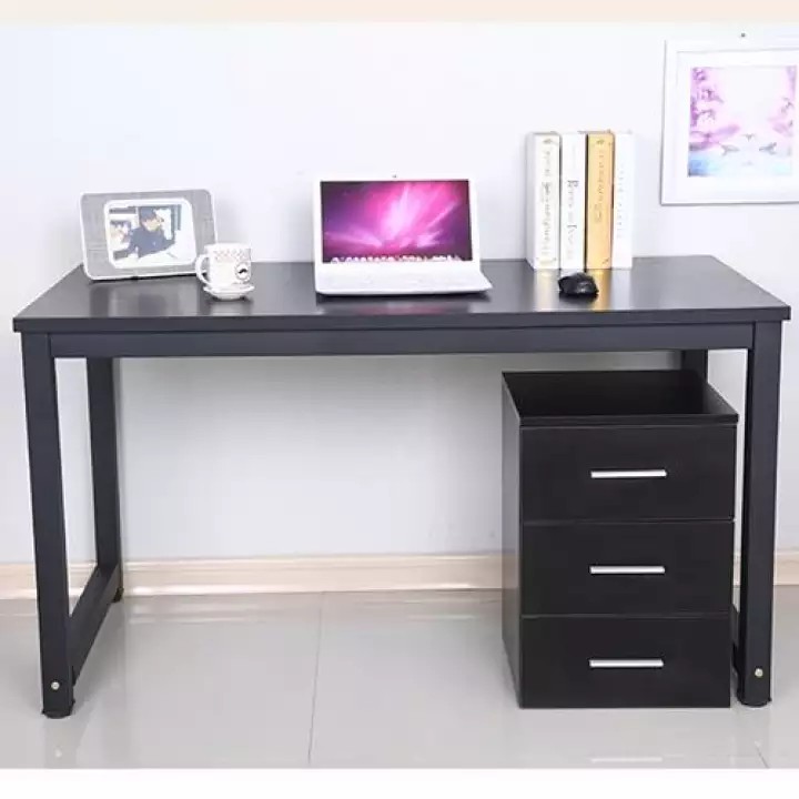 Home office disk table BLACK, Furniture & Home Living, Furniture ...
