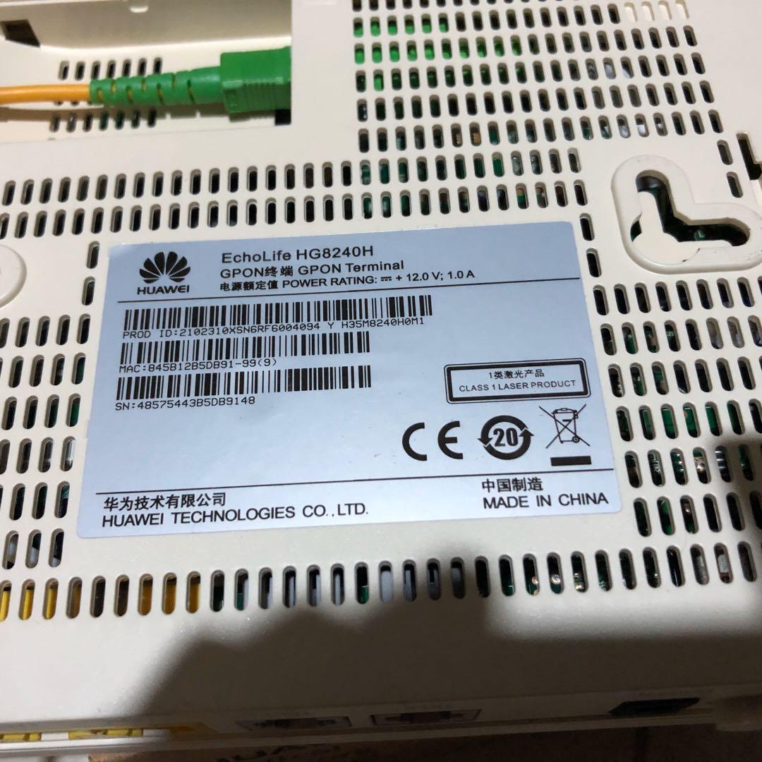 Huawei HG8240H ONT Optical Terminal Point, Computers & Tech, Parts ...