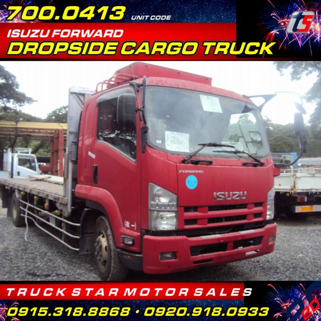 Isuzu Forward Dropside Cargo 6HK1 Engine 20Footer Truck For Sale ...