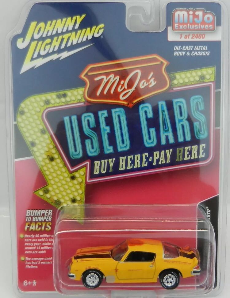 Johnny Lightning 1977 Classic Chevy Camaro Z28 Yellow Black Mijo ...