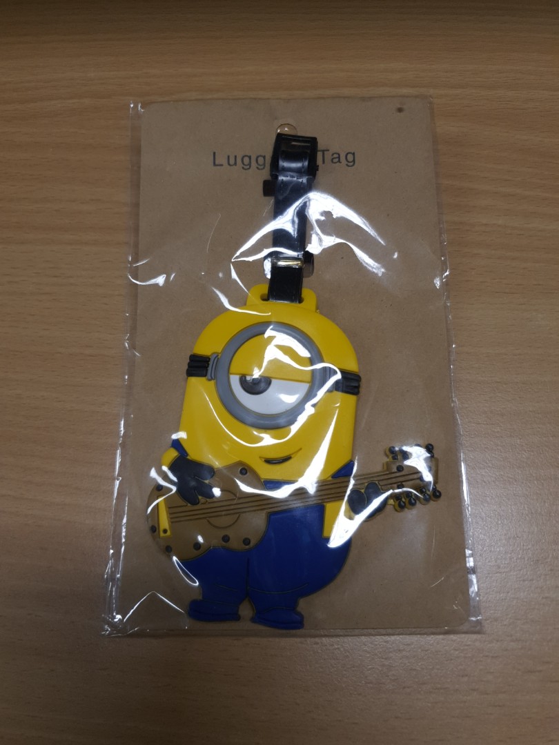 Minion Luggage Tag, Hobbies & Toys, Travel, Luggage on Carousell