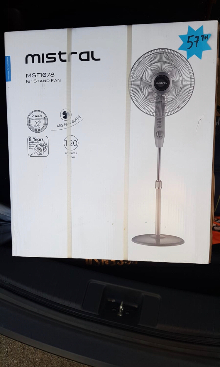 Mistral standing Fan with remote control model MSF1678, Furniture ...