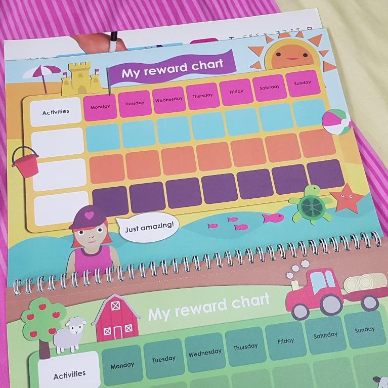 My Reward Chart Book - 20 charts + activities + stickers + certificates ...