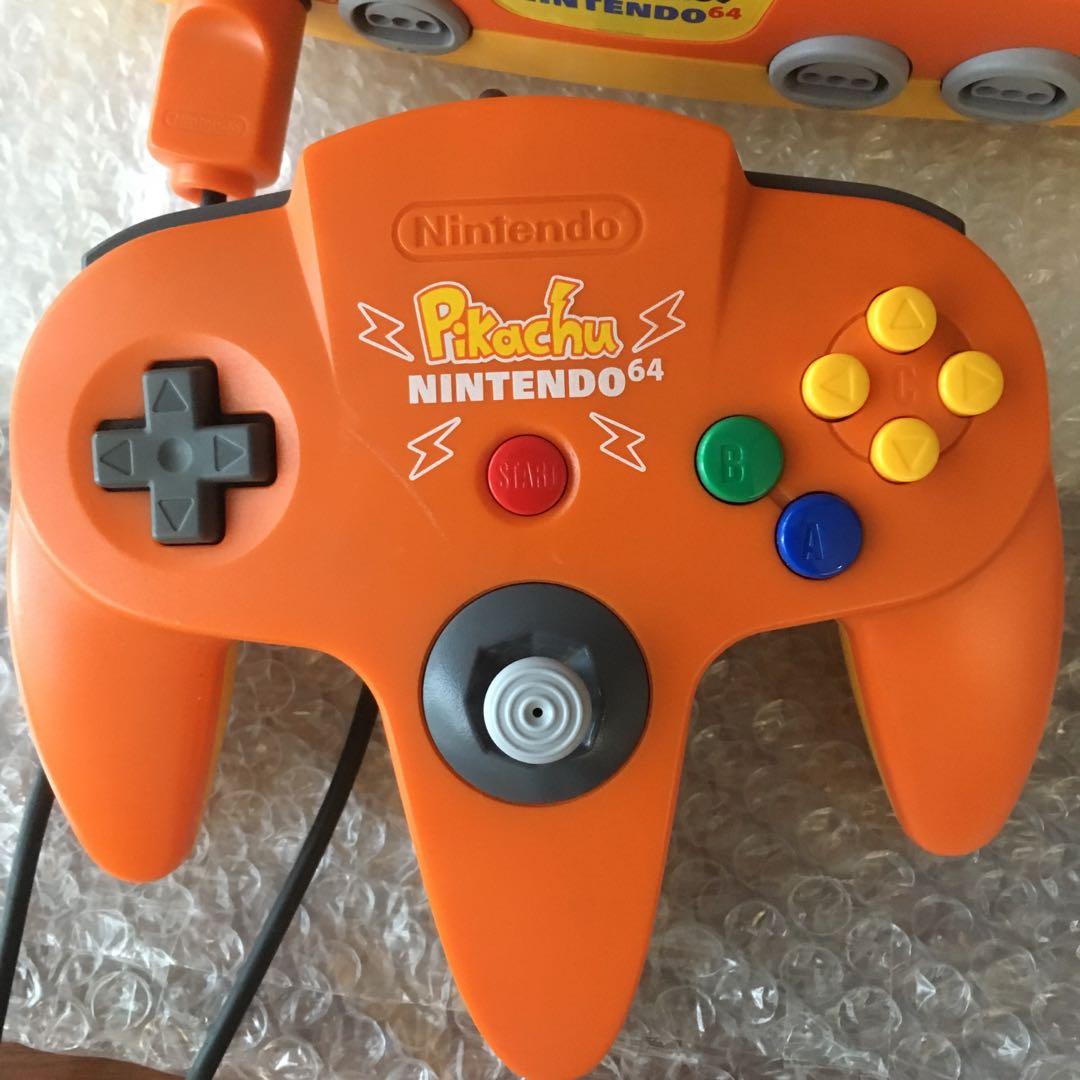 Pikachu N64 Nintendo 64 Japanese Set Console, Video Gaming, Video Games ...