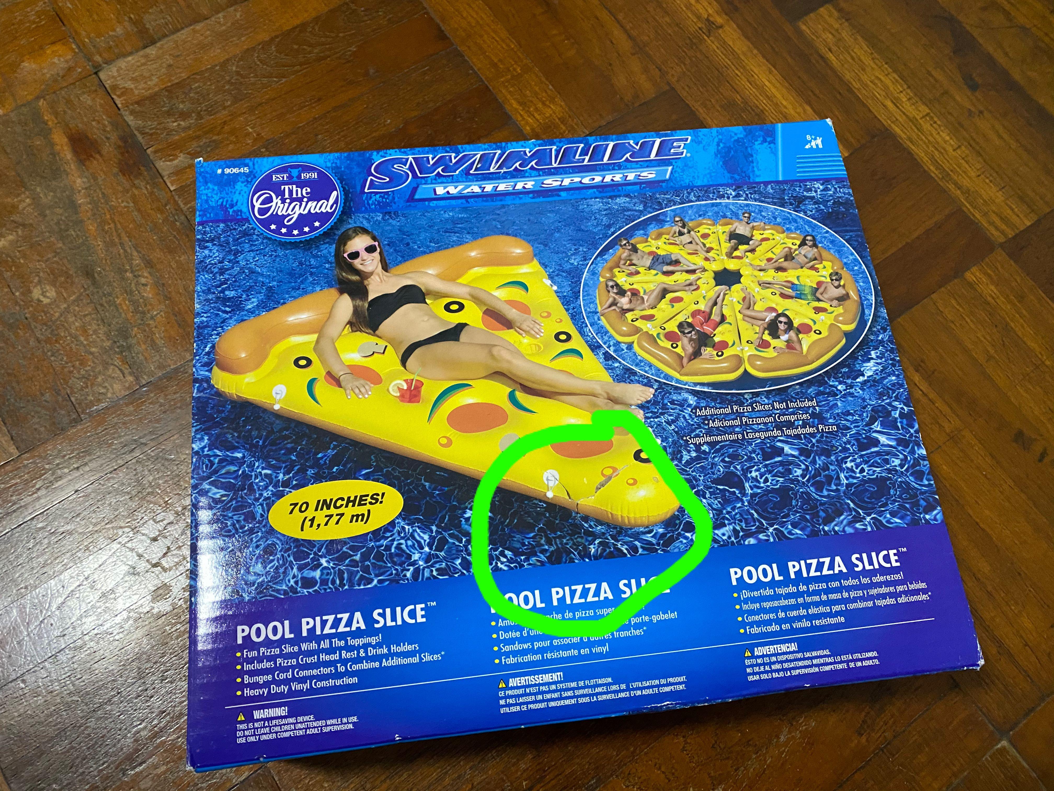 Pizza float, Hobbies & Toys, Toys & Games on Carousell
