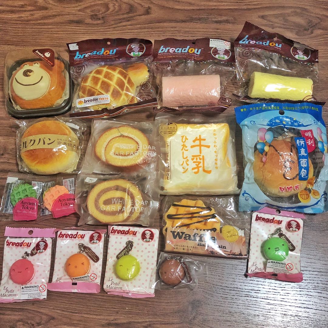 [RARE] BREADOU & AOYAMA SQUISHIES, Everything Else on Carousell