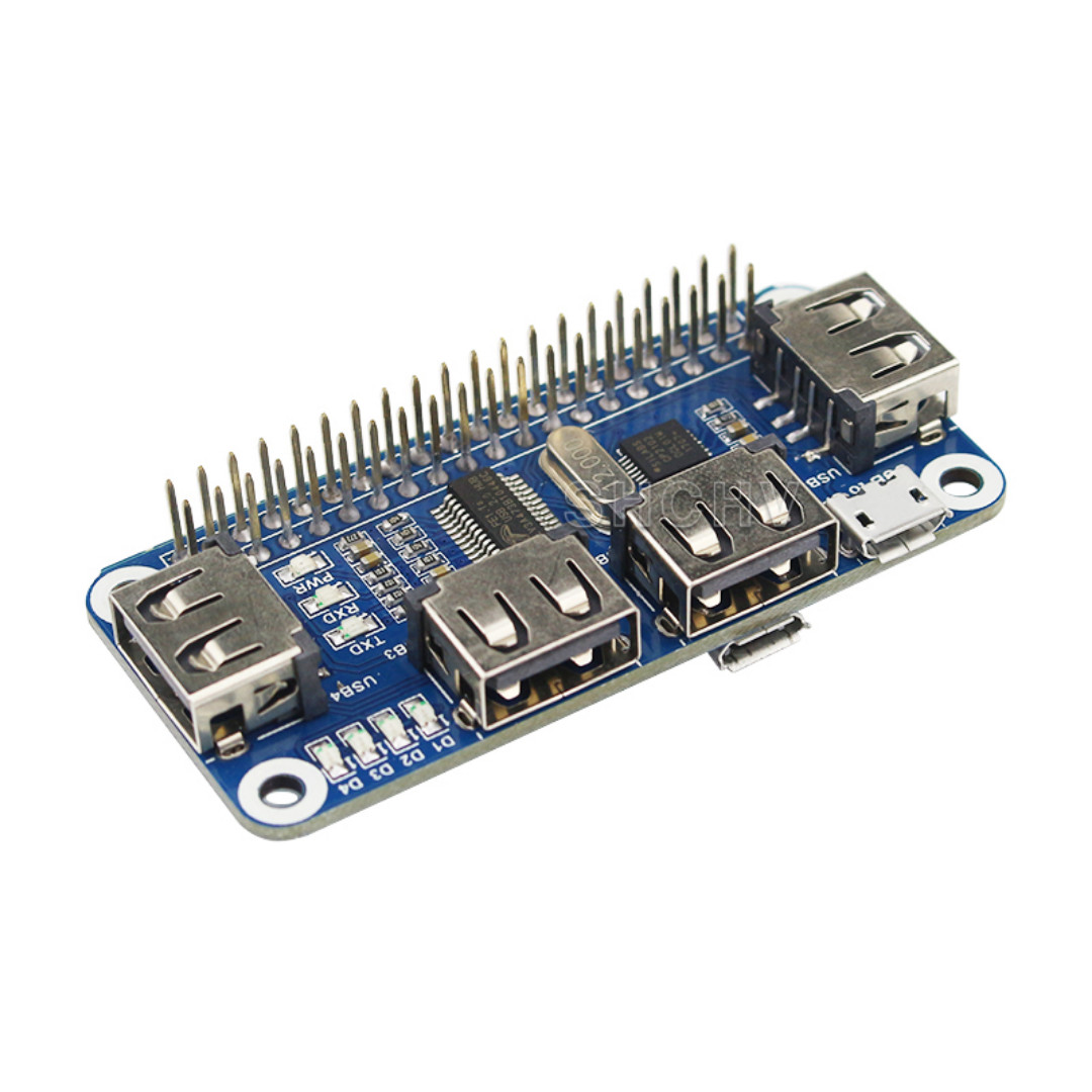 Raspberry Pi/ Pi Zero USB擴展板 4 Port USB HUB HAT for Raspberry Pi, 電腦＆科技 ...
