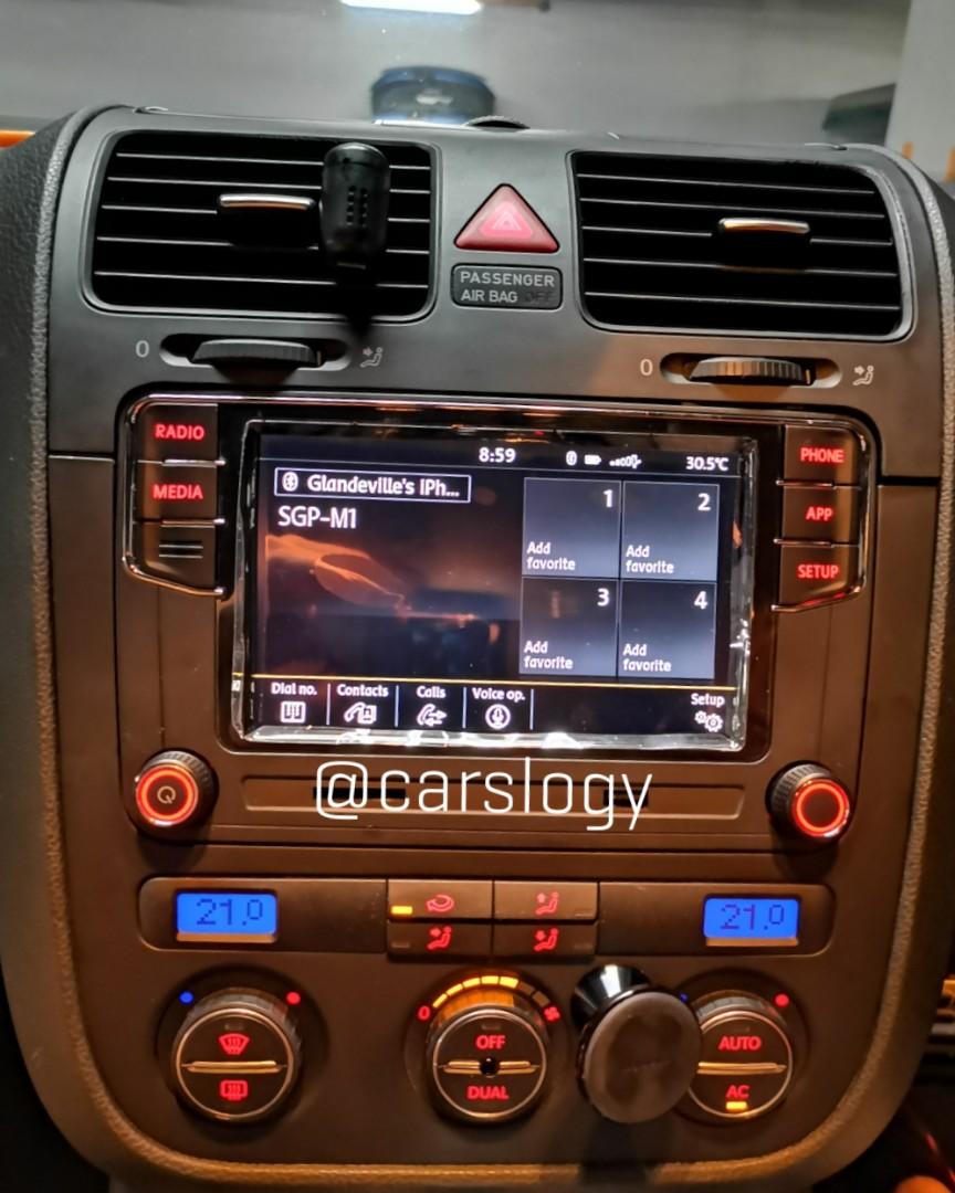 RCD330 RCD340 Volkswagen HeadUnit Carplay Android Auto 6.5 Inches With ...