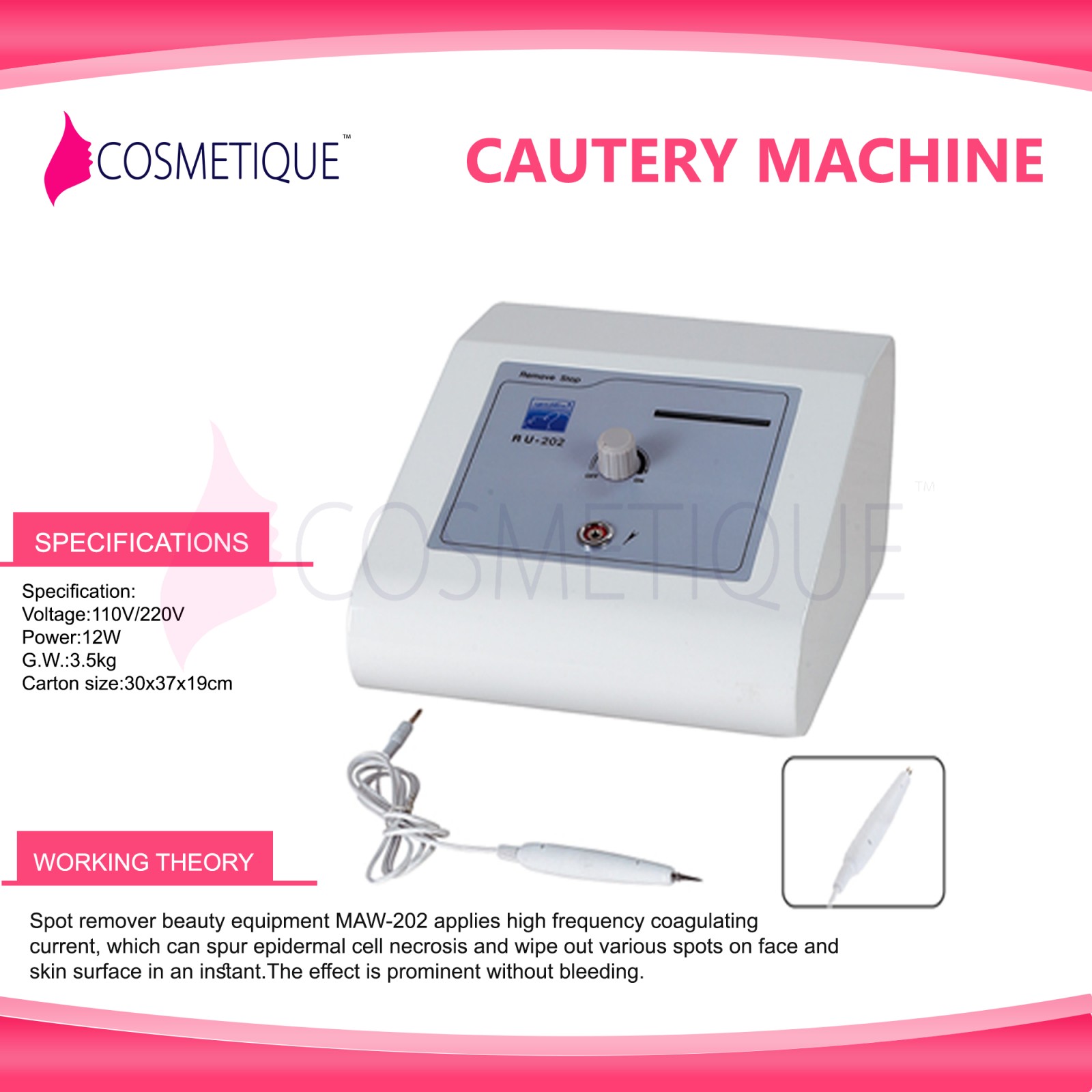 Single Function Cautery Warts Removal Facial Machine, Beauty & Personal ...