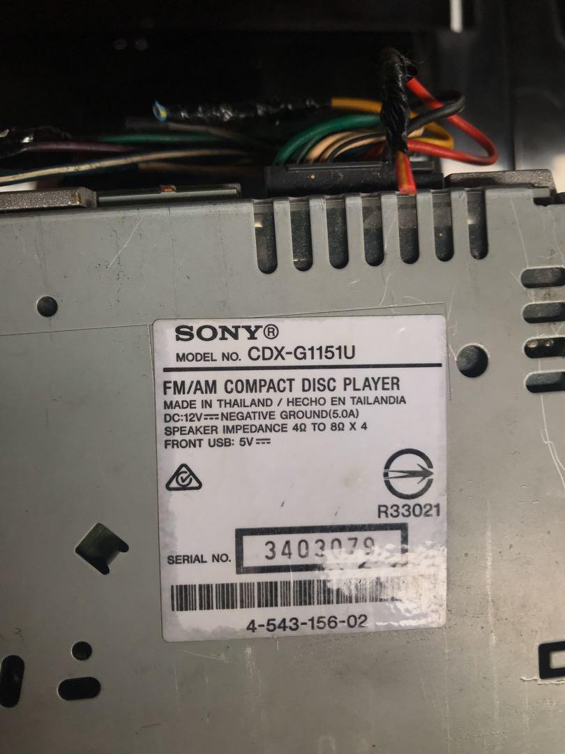 Sony xplod head unit car stereo, Audio, Soundbars, Speakers ...