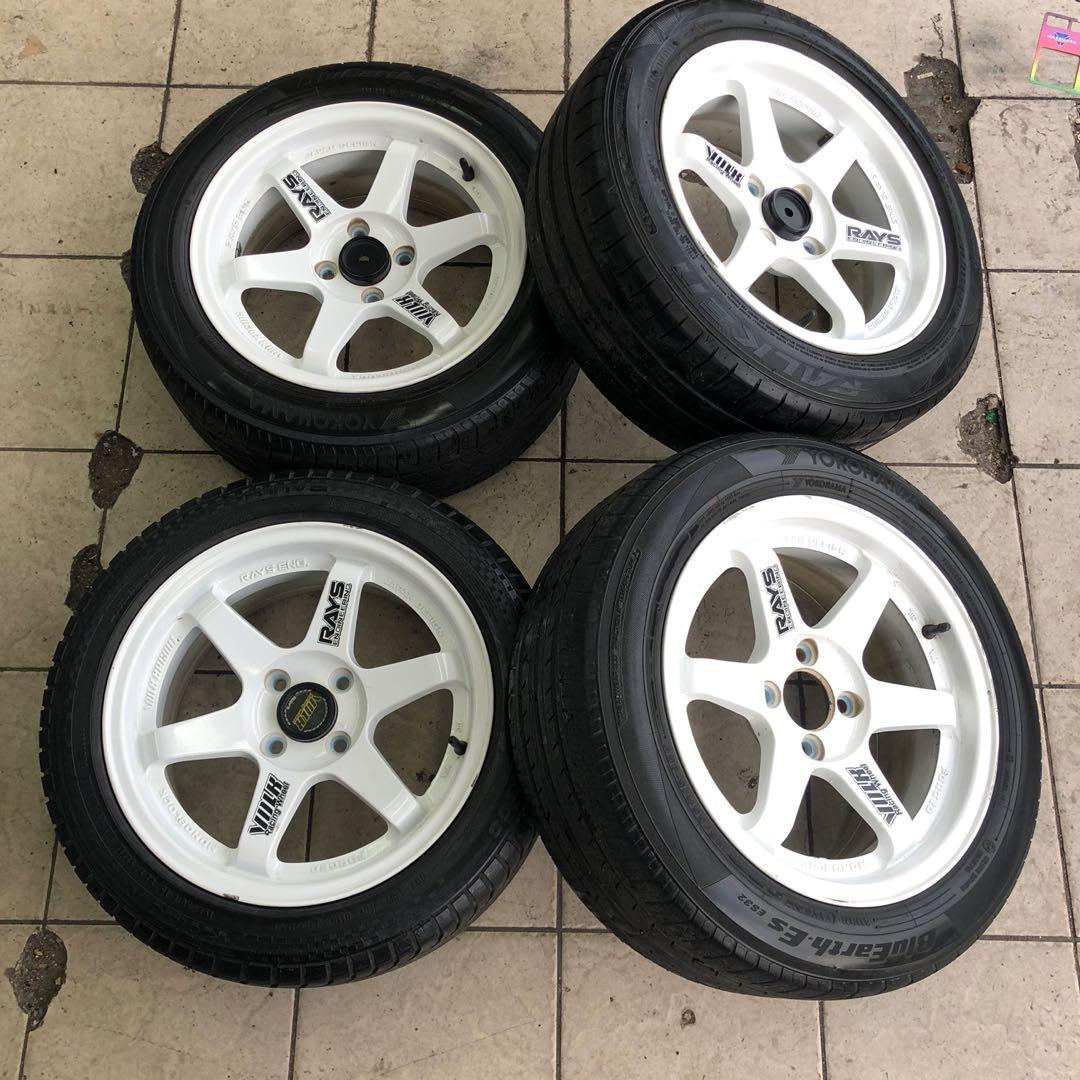 Sport Rim TE37 SL 15, Auto Accessories on Carousell