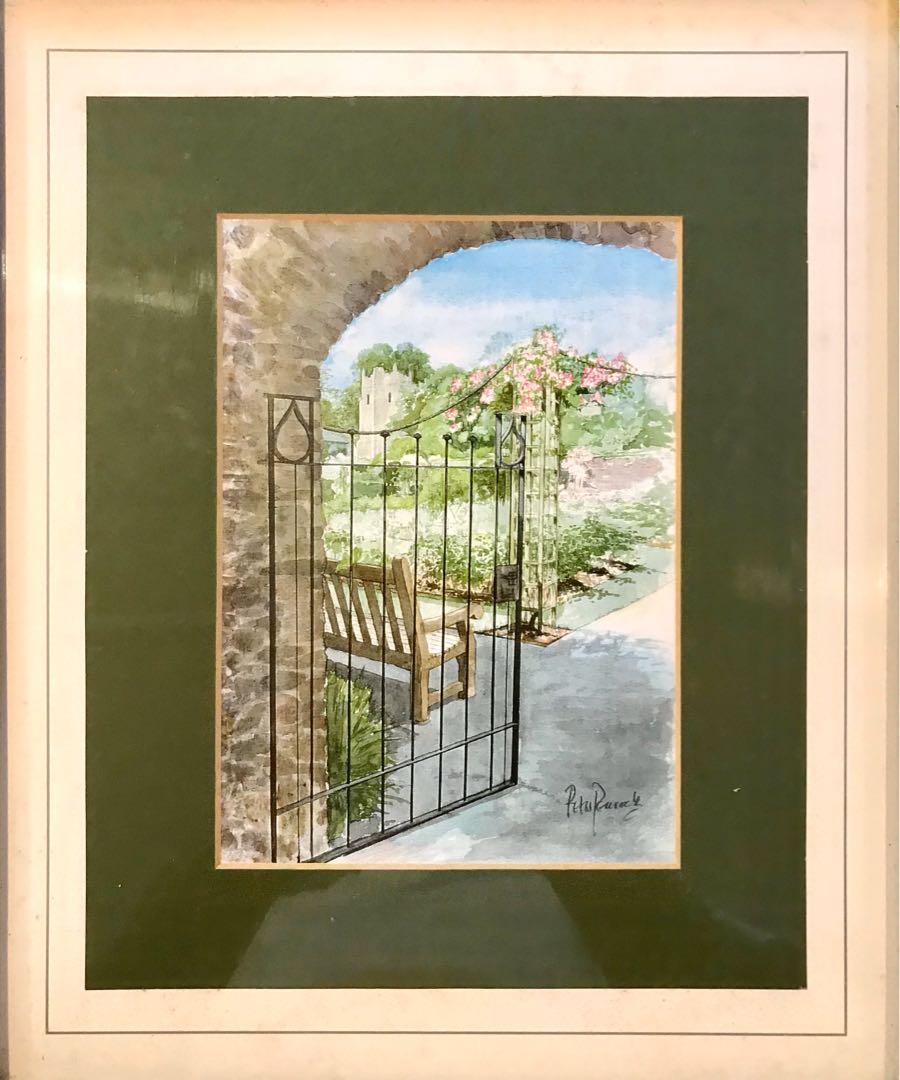 Vintage Art Print of watercolour by Peter Peacock 35x30cms, Furniture ...