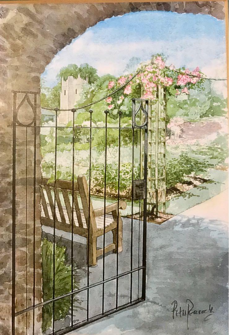 Vintage Art Print of watercolour by Peter Peacock 35x30cms, Furniture ...