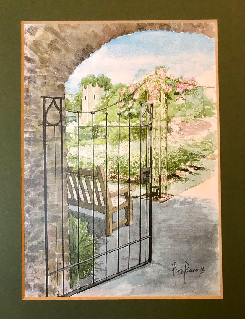 Vintage Art Print of watercolour by Peter Peacock 35x30cms, Furniture ...