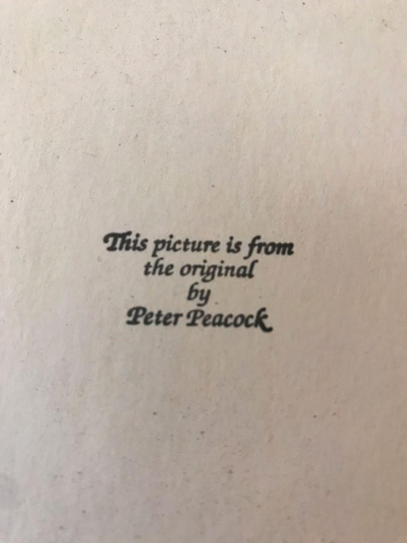 Vintage Art Print of watercolour by Peter Peacock 35x30cms, Furniture ...