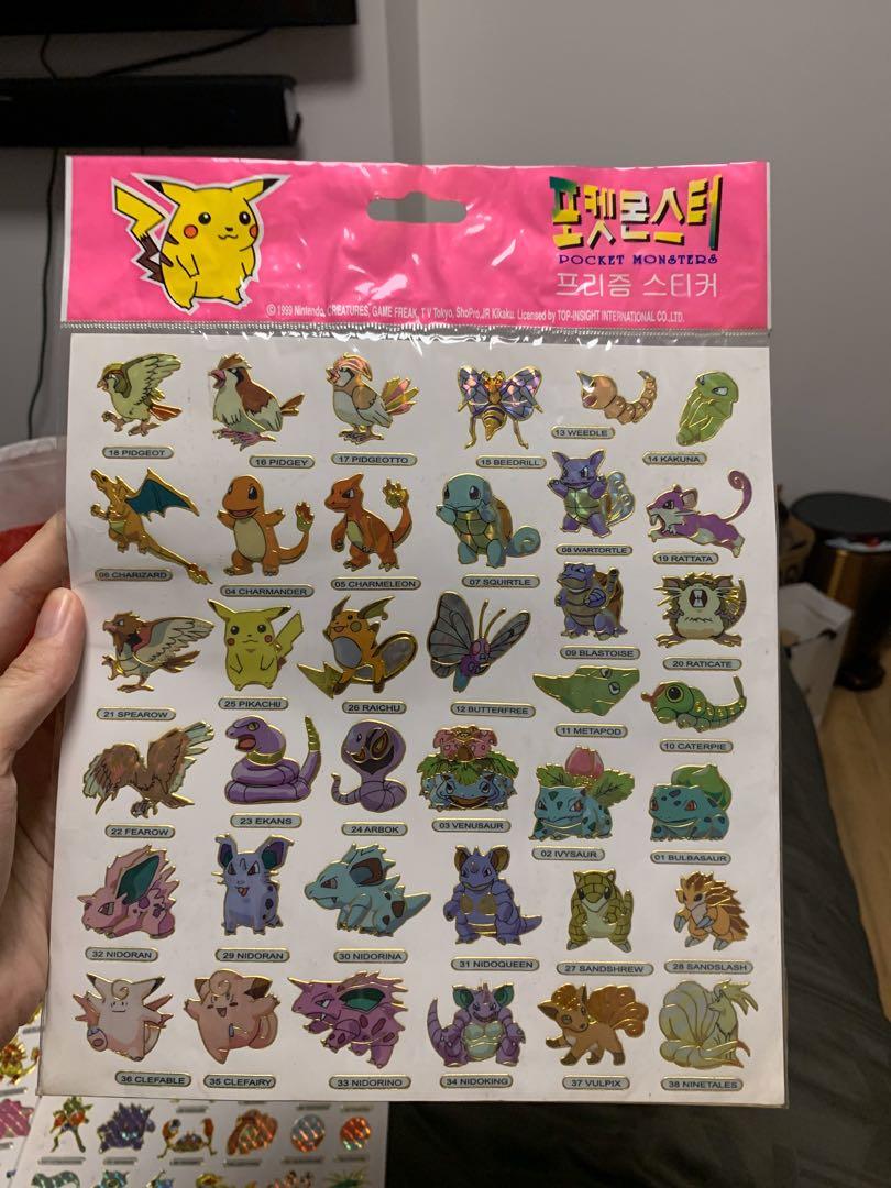 Embellishments Materials Holographic Pokemon Stickers etna.com.pe