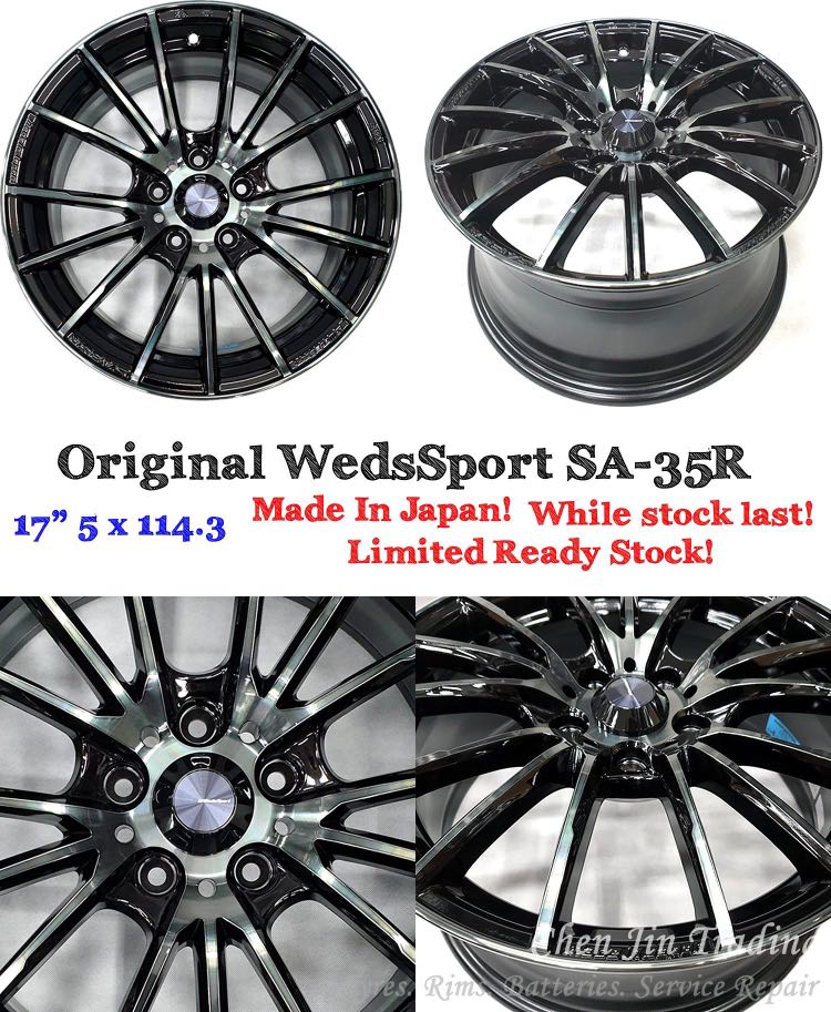 WedsSport SA-35R original rim, made in Japan, 15” 16” 17” 18”, Car Accessories, Tyres & Rims on ...