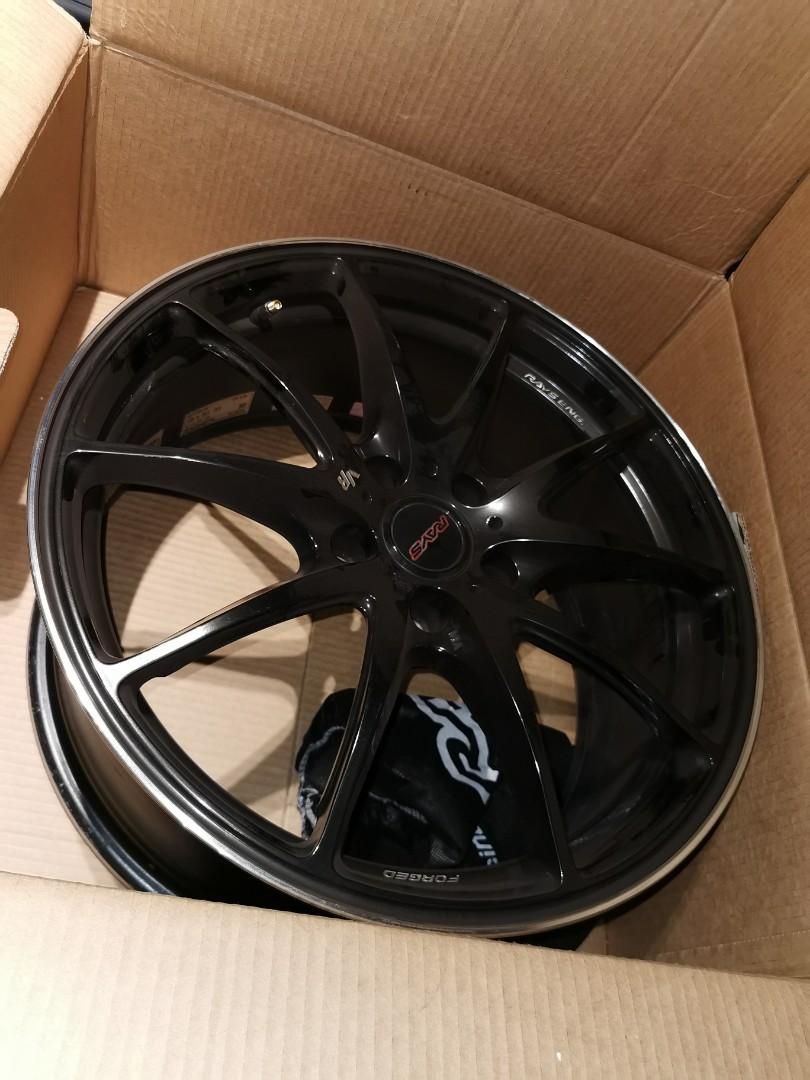 18inch original rays rims, Car Accessories, Tyres & Rims on Carousell
