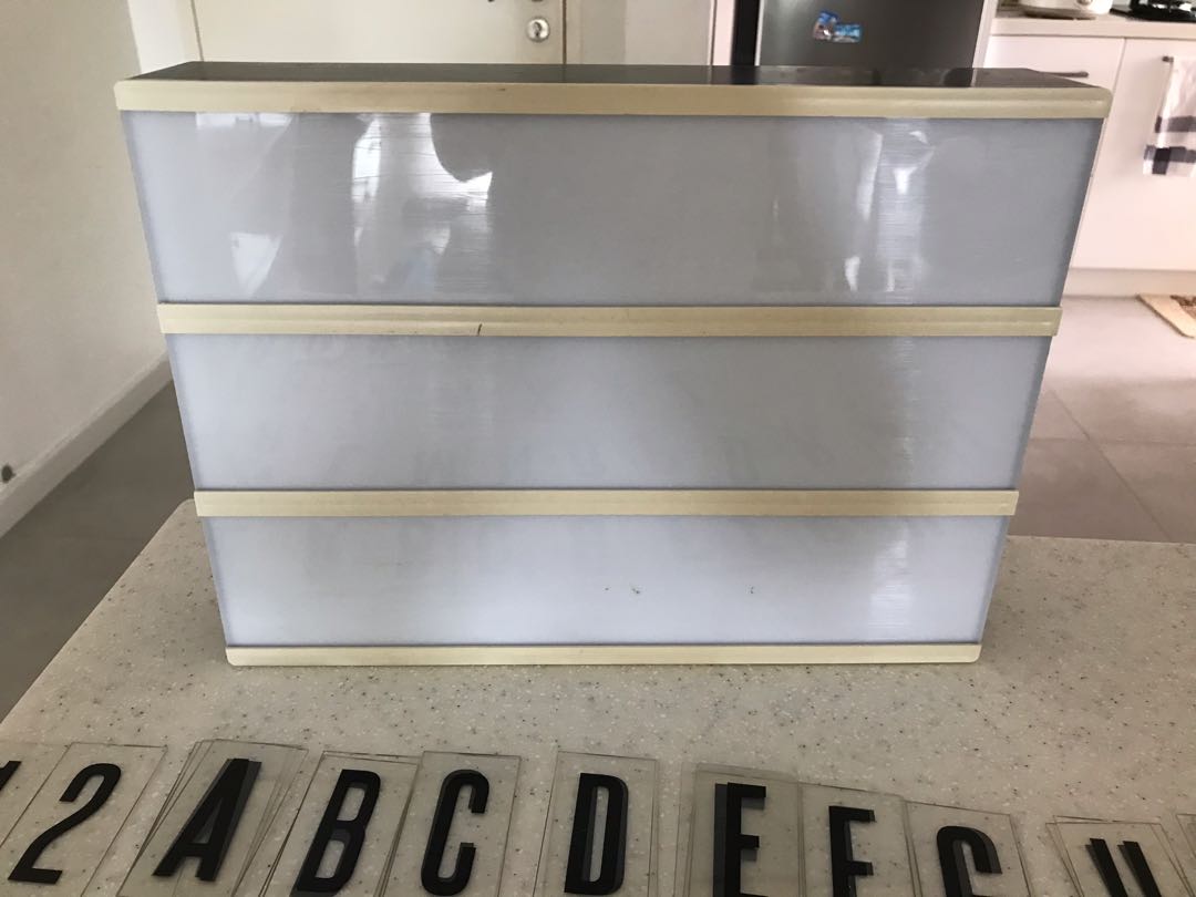 Battery operated light box, Furniture & Home Living, Lighting & Fans ...