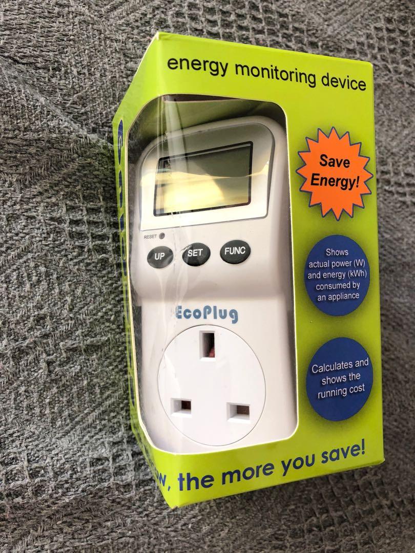EcoPlug Electricity Monitoring Device, TV & Home Appliances, Electrical ...