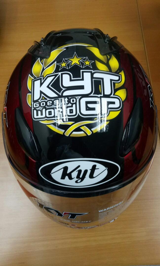 Helmet KYT (DJ MARU), Motorcycles, Motorcycle Apparel on Carousell