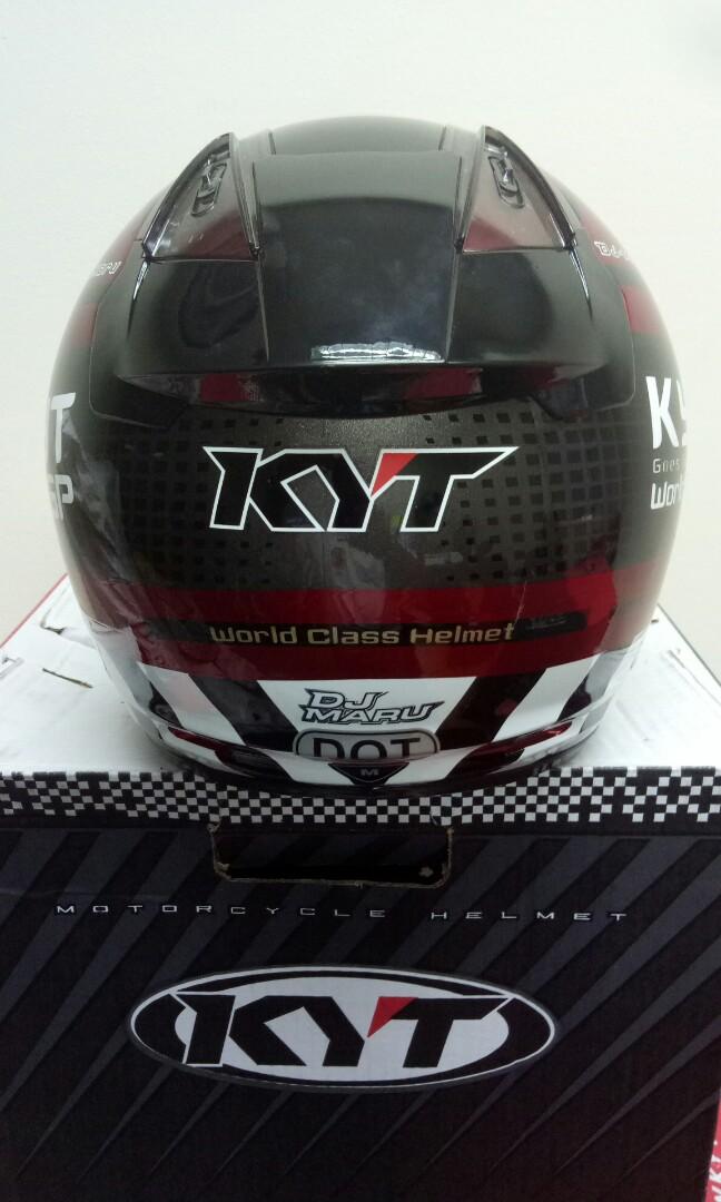 Helmet KYT (DJ MARU), Motorcycles, Motorcycle Apparel on Carousell